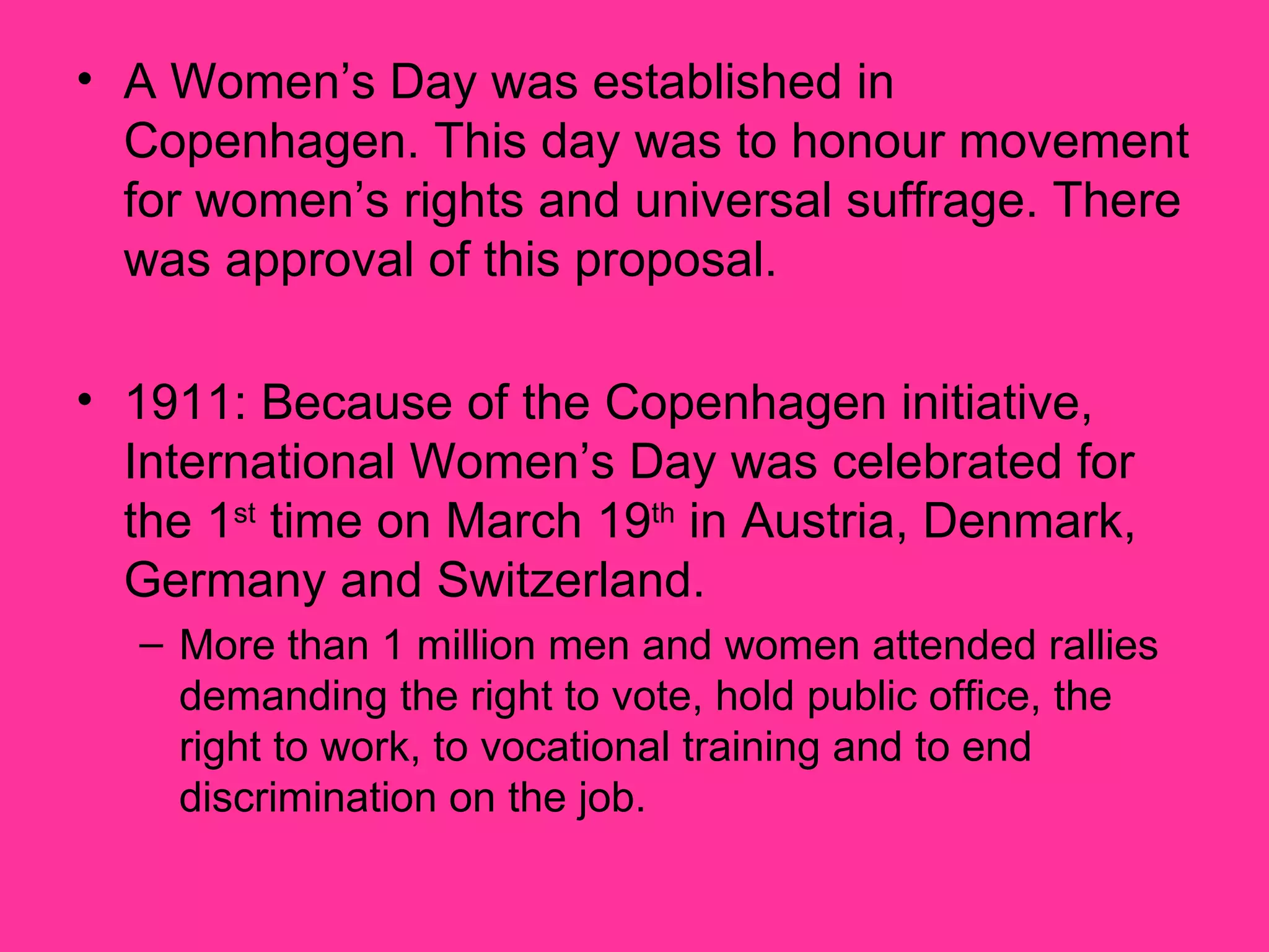 International Women’s Day | PPT