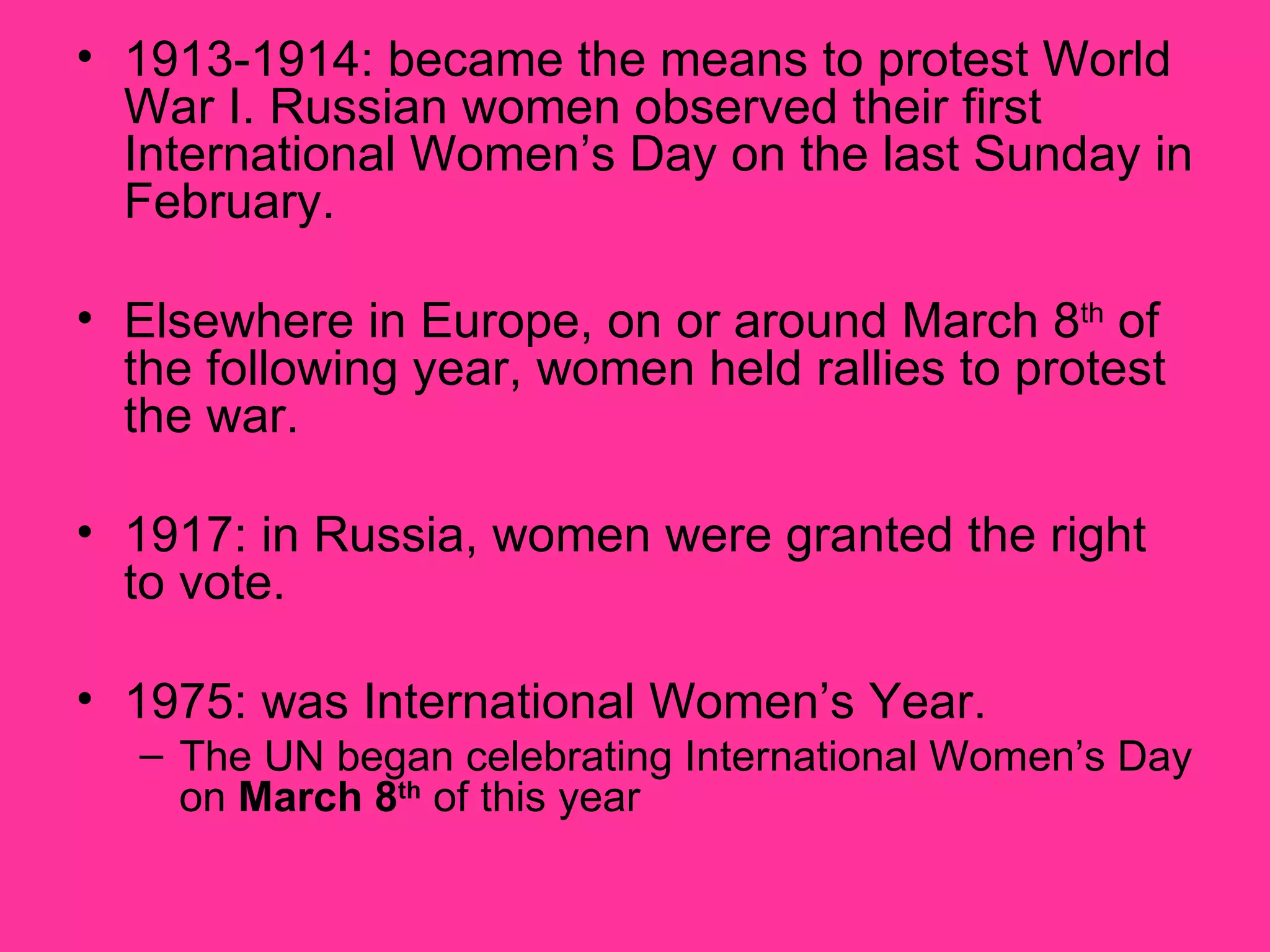 International Women’s Day | PPT