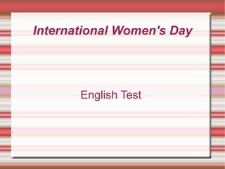 International women's day | PPT