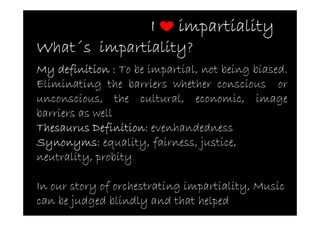 I love impartiality.International Women's Day | PPT