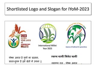 International Year Of Millets (IYOM) 2023.pptx
