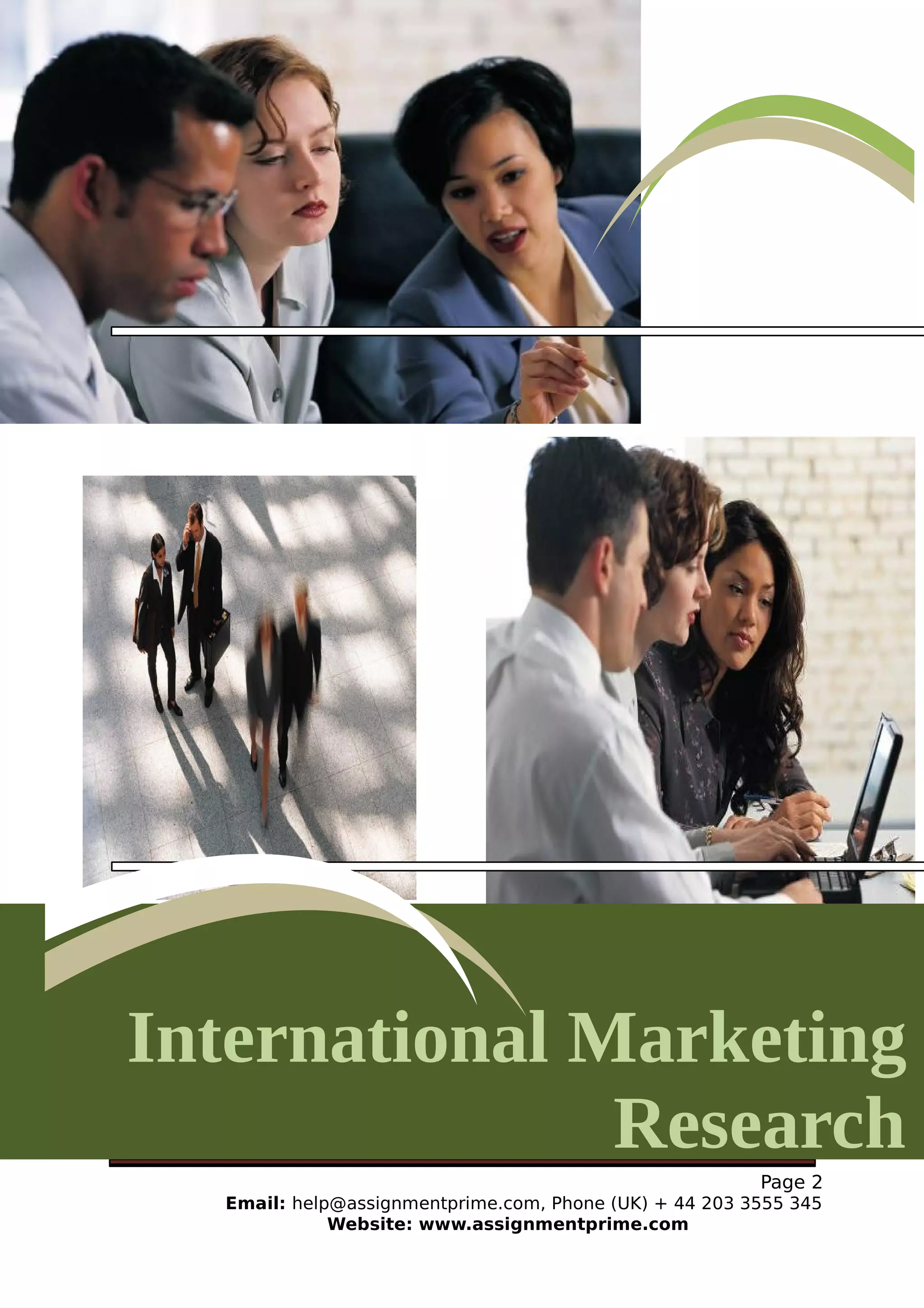 International Marketing Research Assignment Sample | PDF