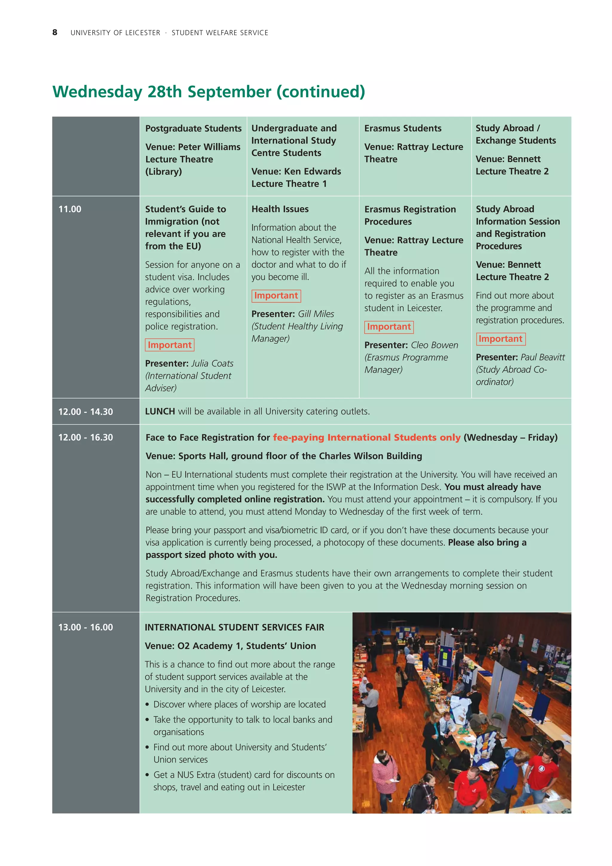 International Students' Welcome Programe 2011 | PDF