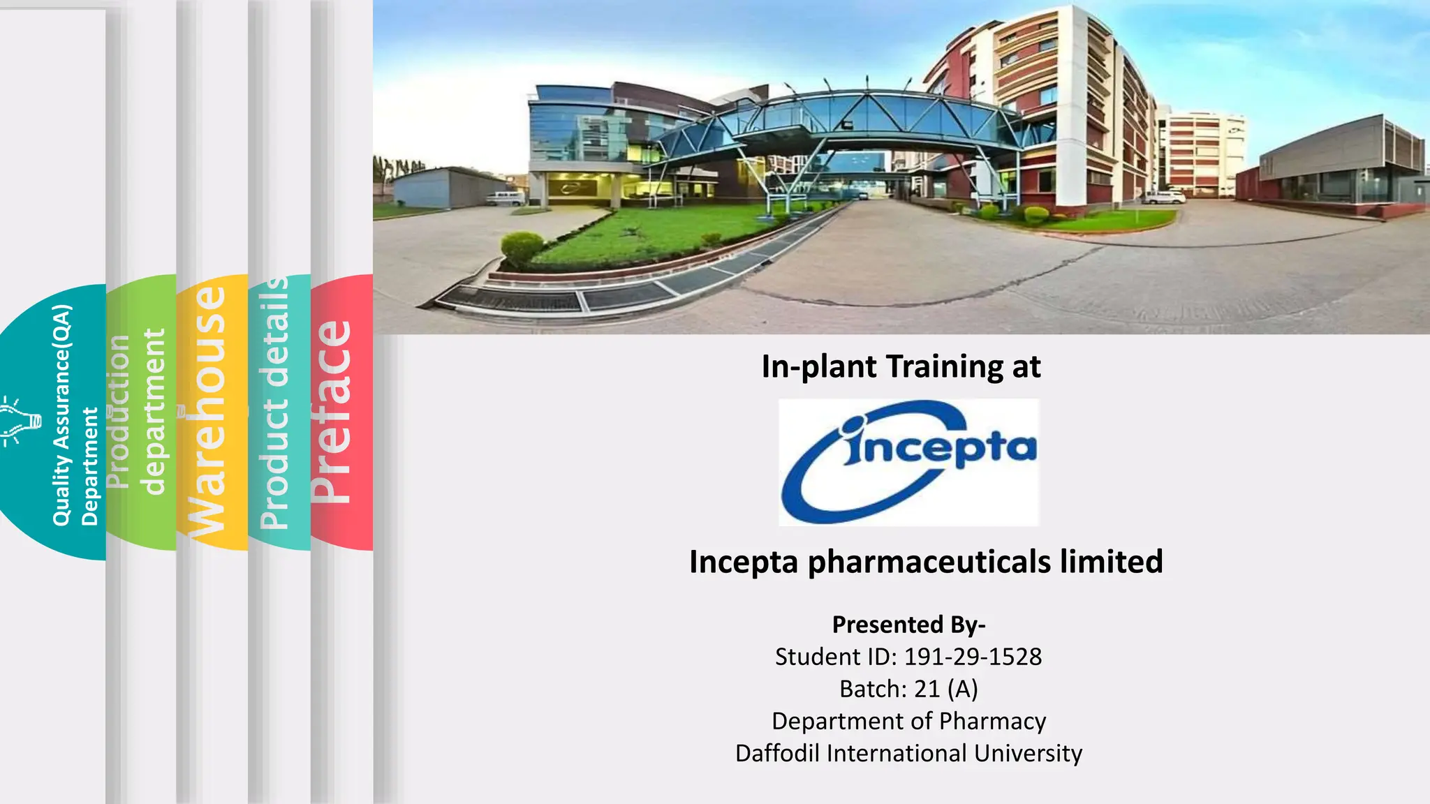 Intern Defense of incepta pharmaceutical limited.ppt