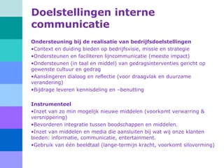 (Interne) communicatie bij fusies | PPT