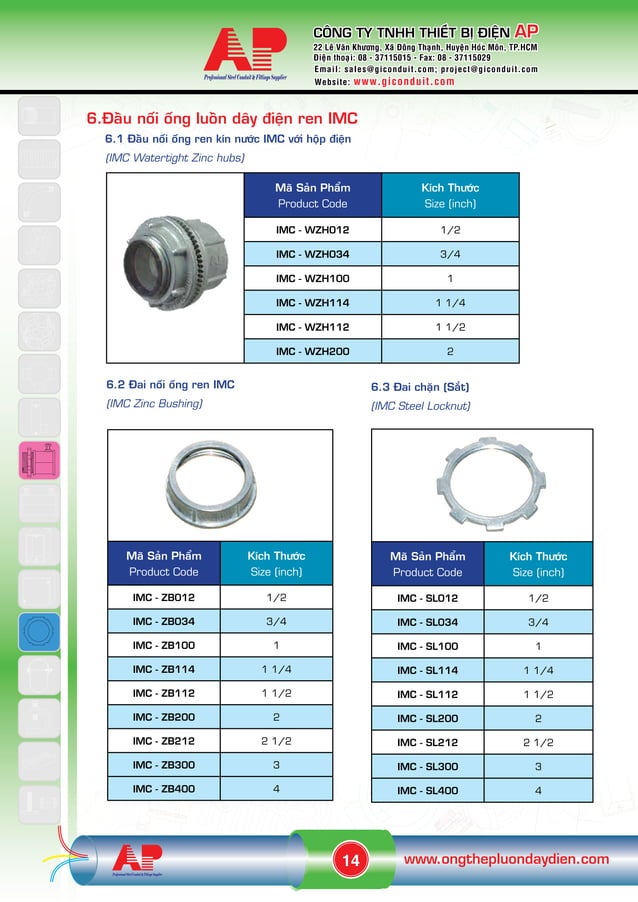 Internediate metal conduit imc steel conduit- ống thép luồn dây điện ...