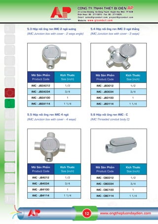 Internediate metal conduit imc steel conduit- ống thép luồn dây điện ...