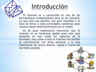 Internet y sus Usos. | PPTX