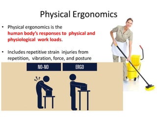 Ergonomics healthcare professinals | PPTX