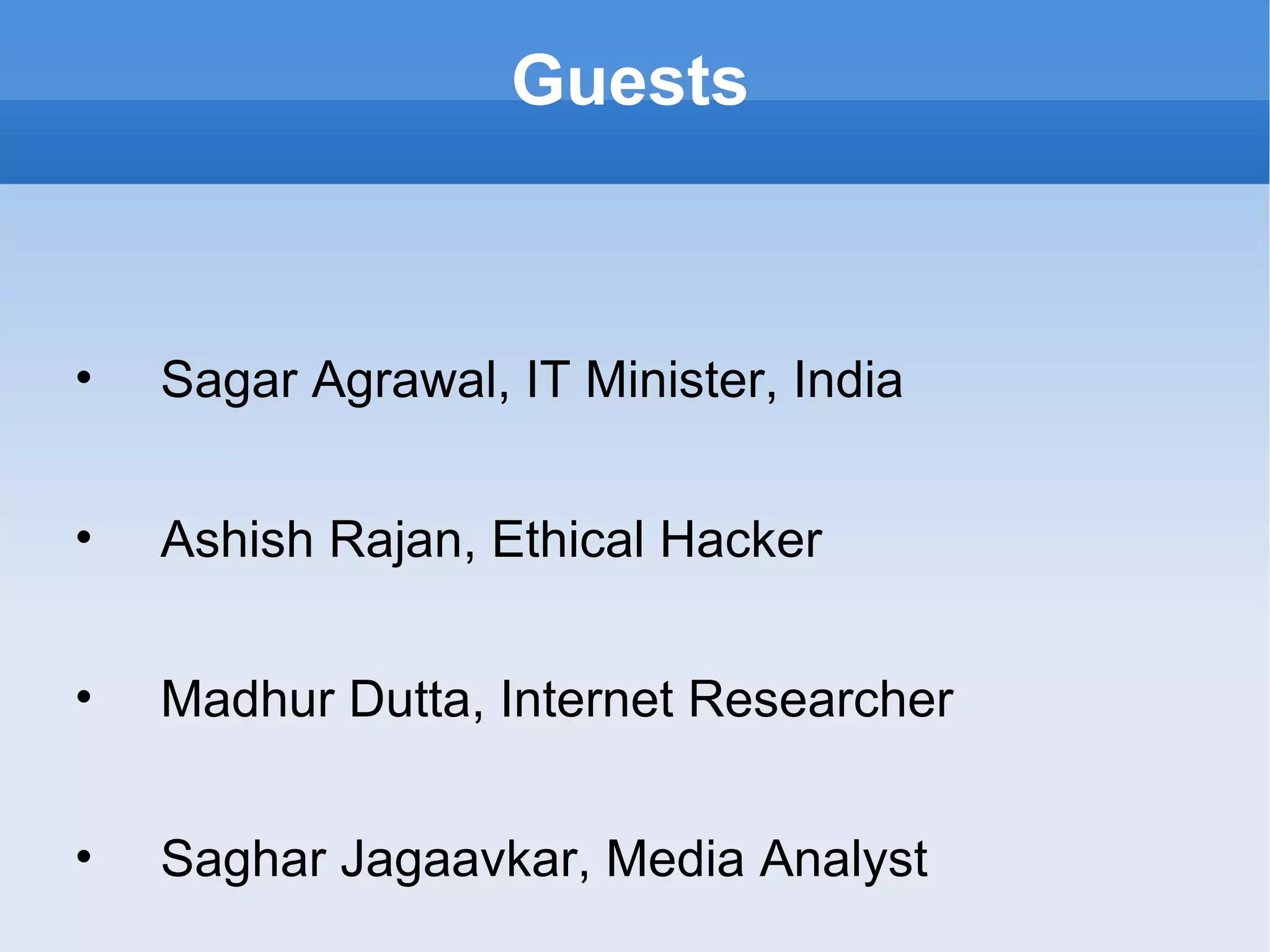 Panel Discussion - Internet | PPT