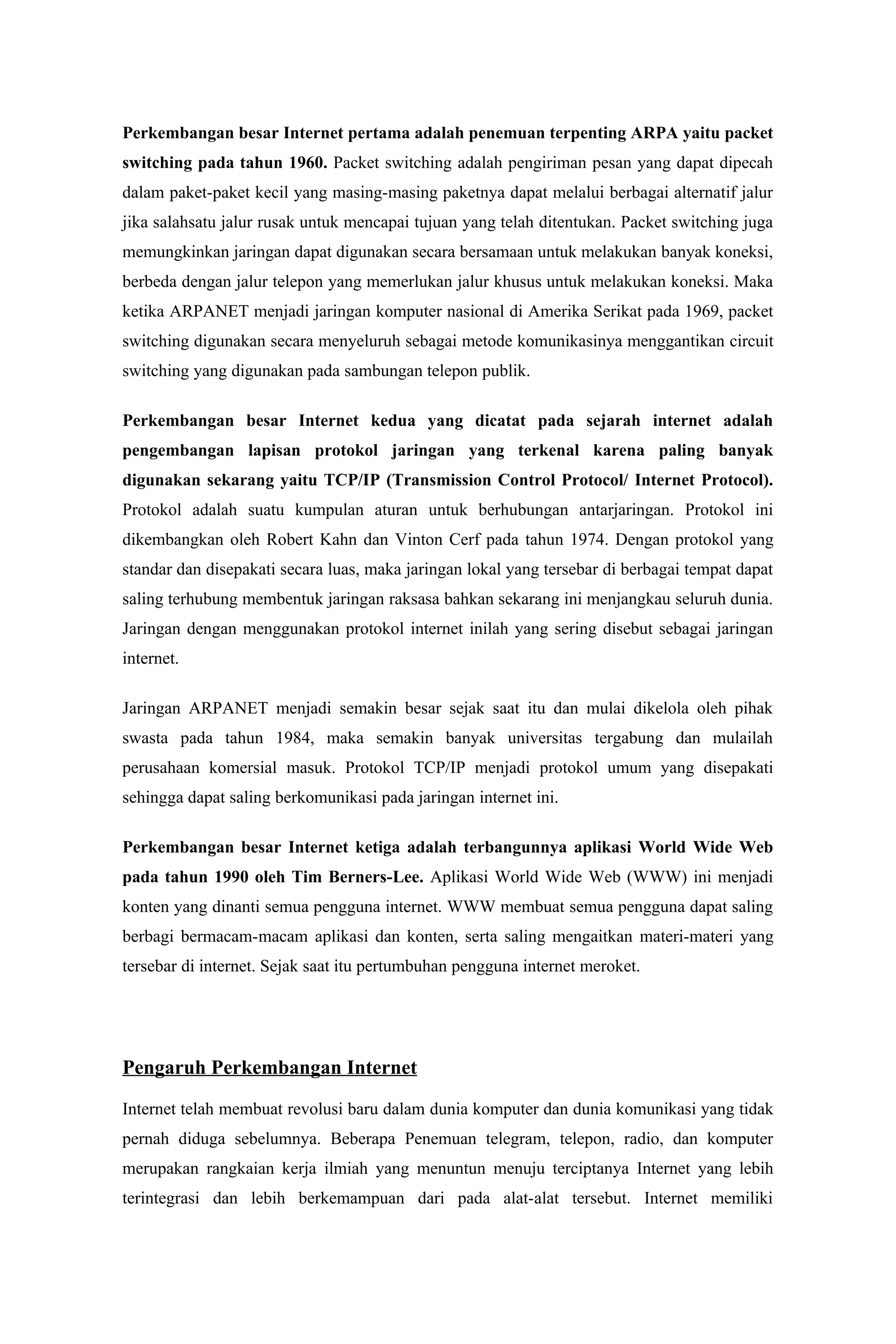 DEFINISI INTERNET | PDF