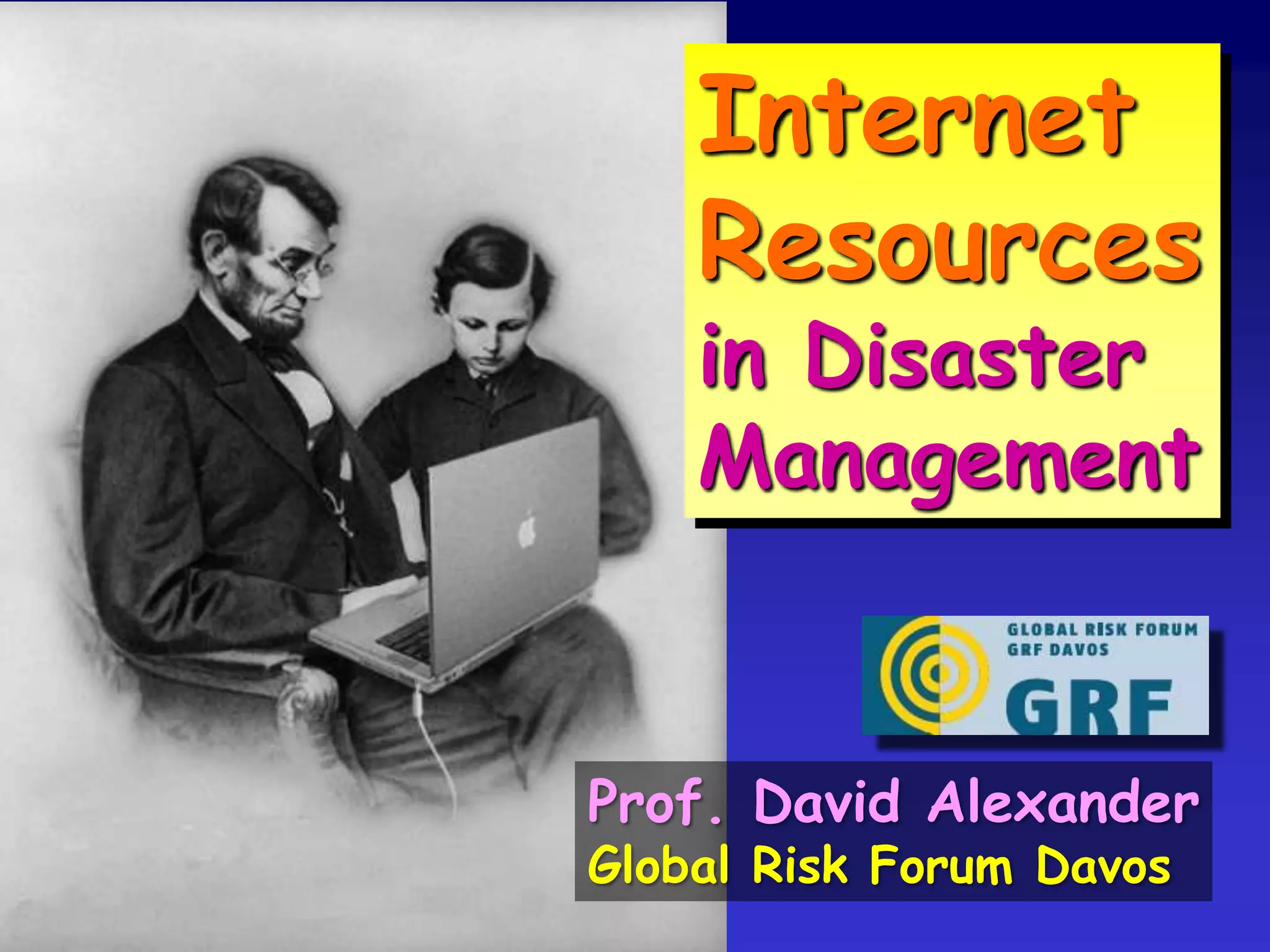 Internet Resources on Disasters and Hazards | PPT