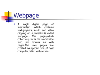 Internet | PPT | Email | Internet