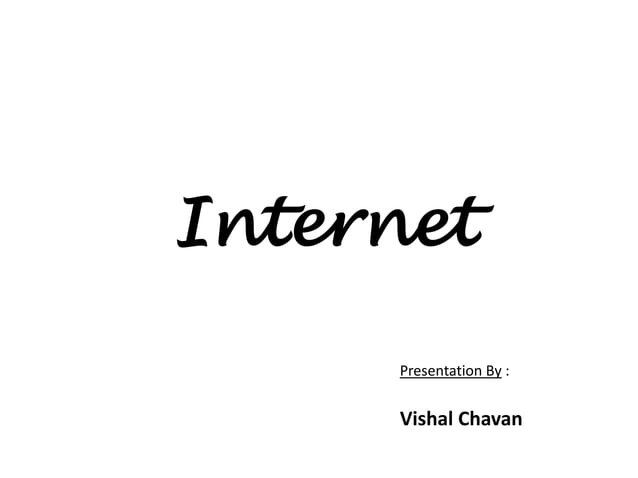Introduction to Internet | PPT | Free Download