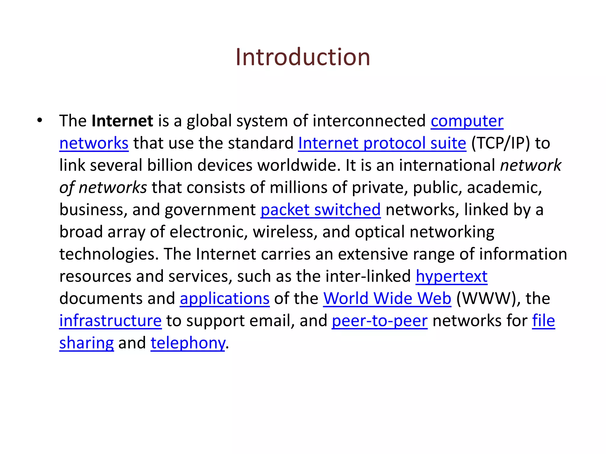 Internet | PPTX