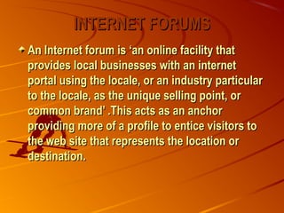 THE INTERNET AND TOURISM | PPT