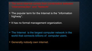 Internet | PPTX