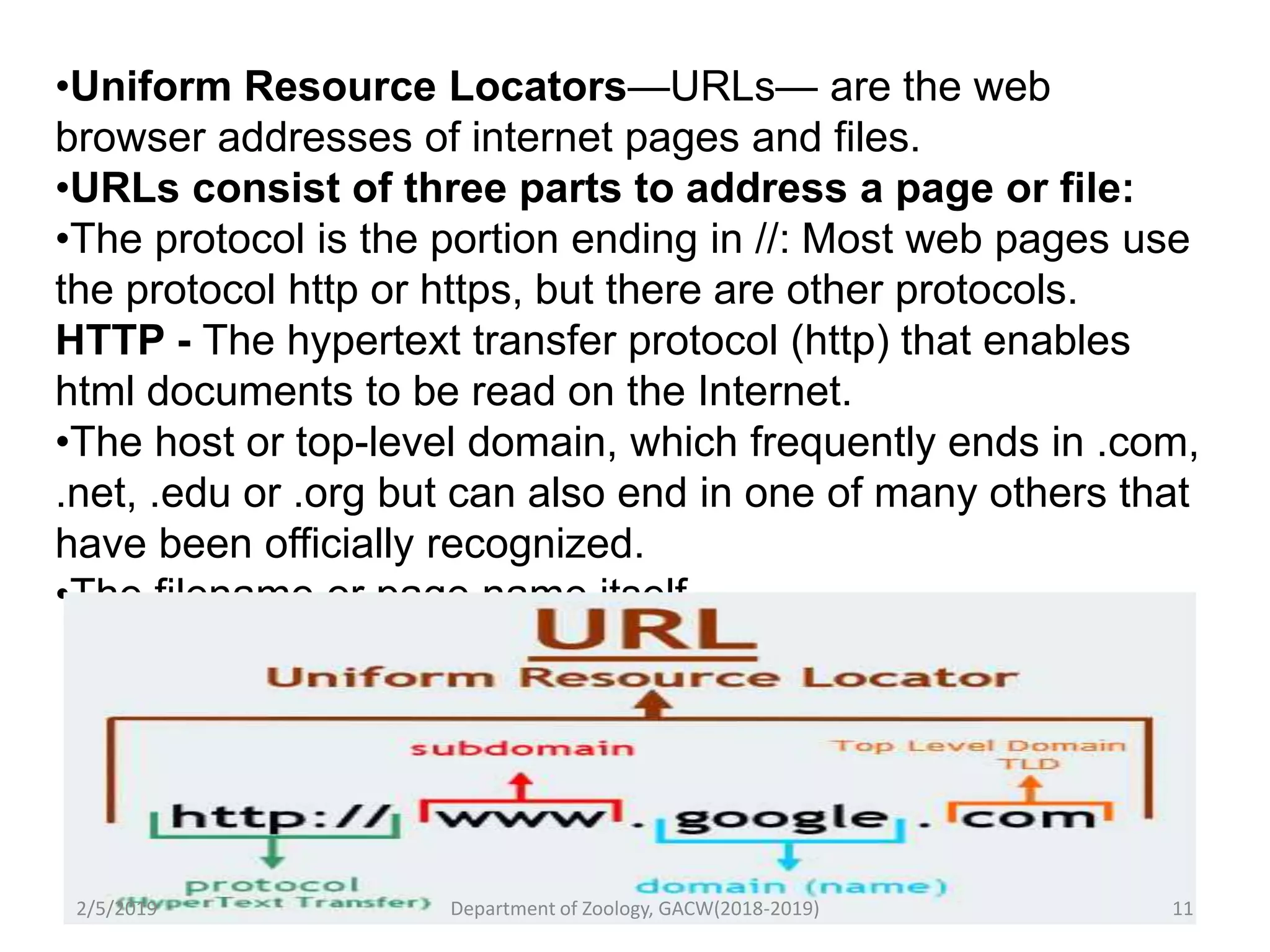 Basics about Internet | PPTX | Internet | Computing