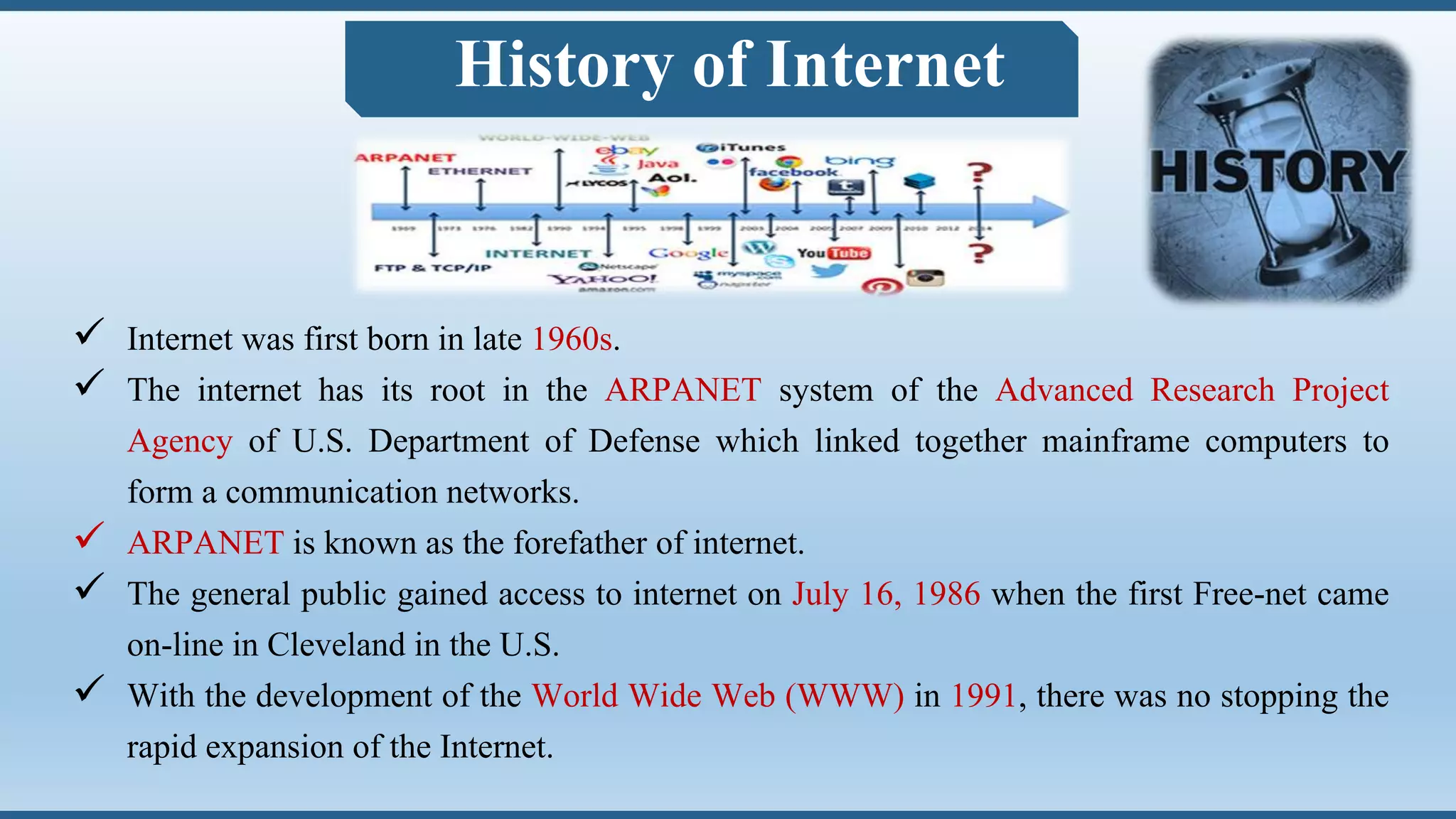 The Uses Of Internet | PPTX
