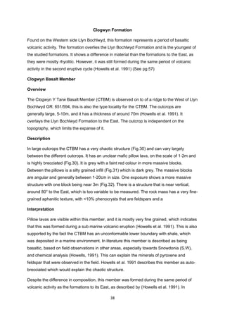 Geology dissertation Tryfan and Glyder Fach Snowdonia | PDF