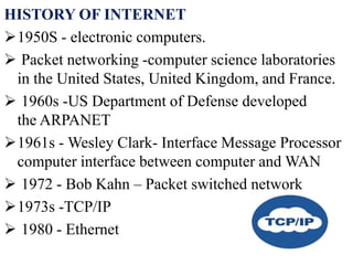 Overview of Internet | PPT
