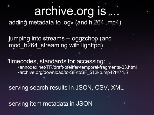 Internet Archive Video Presentation | PPT | Video Software | Computer ...