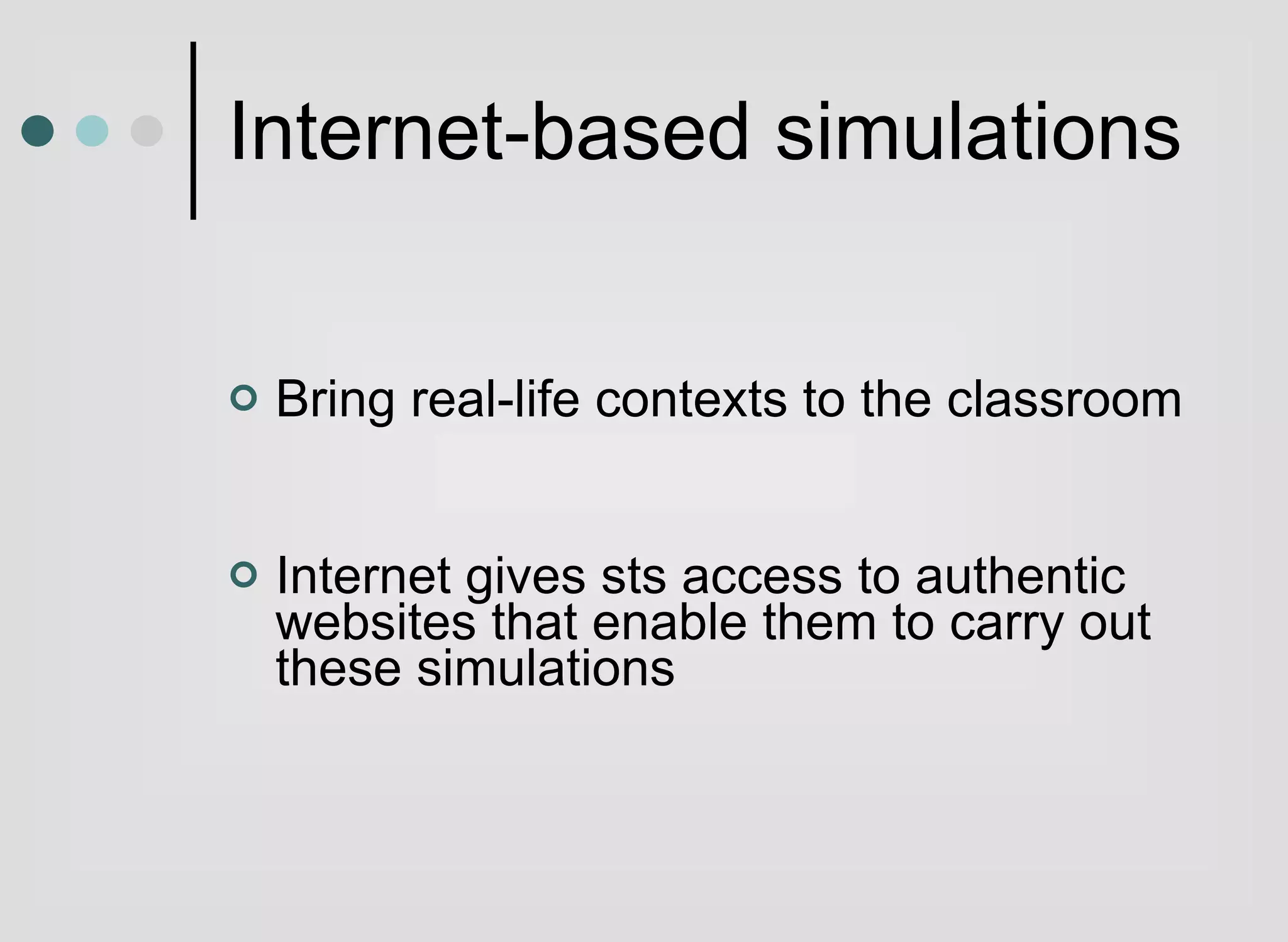 INTERNET BASED PROJECT WORK | PPT