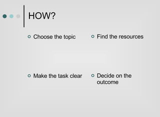 INTERNET BASED PROJECT WORK | PPT