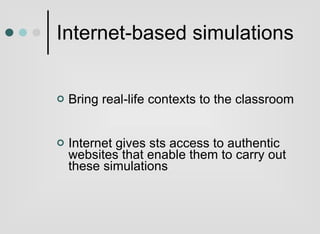 INTERNET BASED PROJECT WORK | PPT