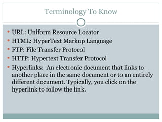 Internet Basics | PPT