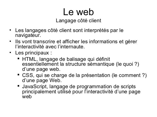 Internet et ses services