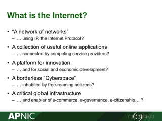 NPIGF 2017 - Internet Ecosystem | PPTX