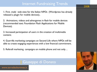 Internet fundraising trends 2008 | PPT