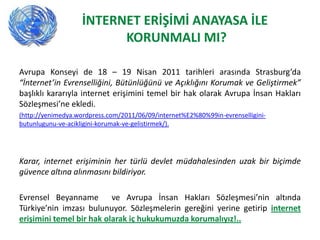 Internet hak-anayasa | PPT