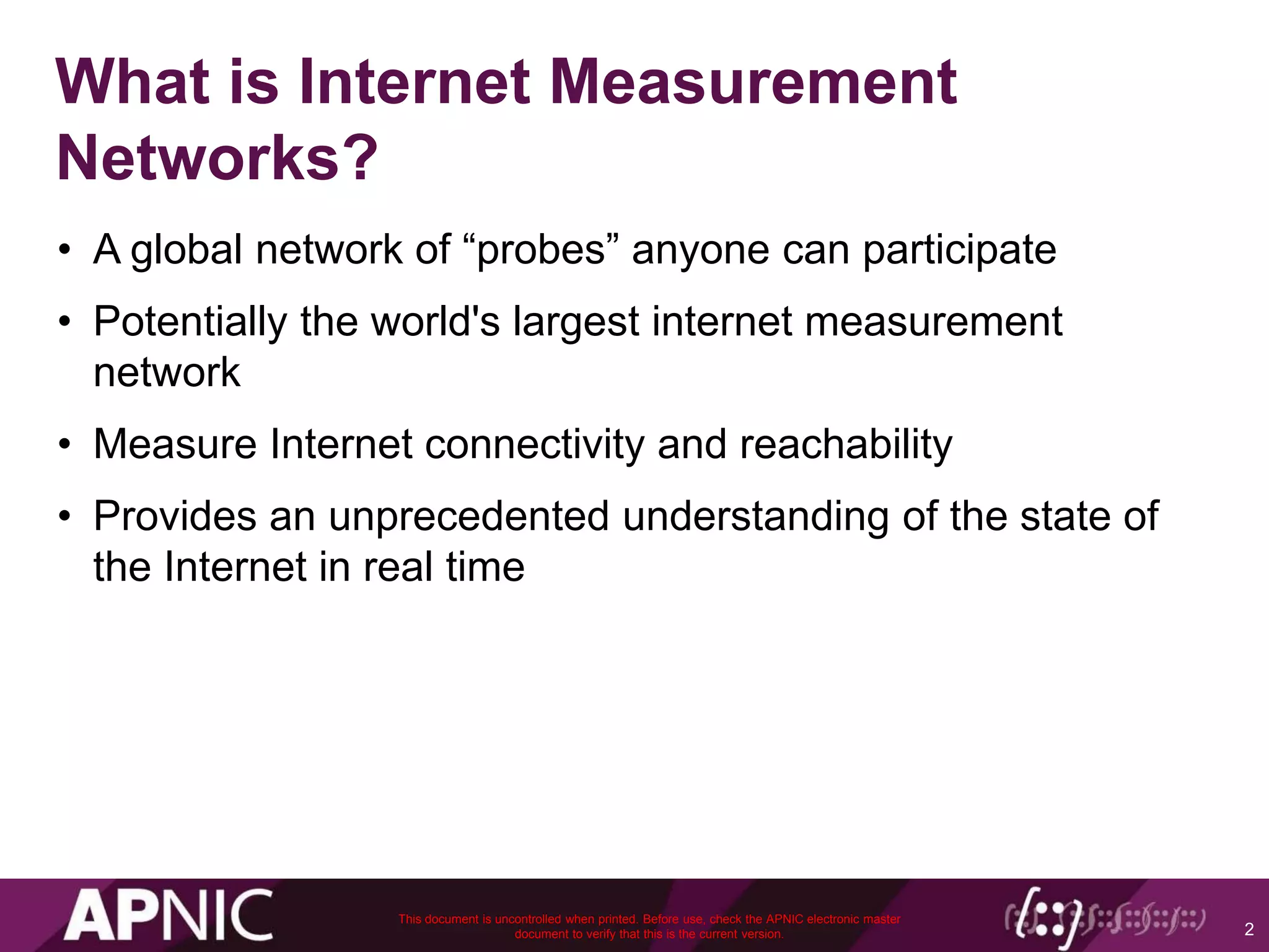 Internet Measurement Network | PDF