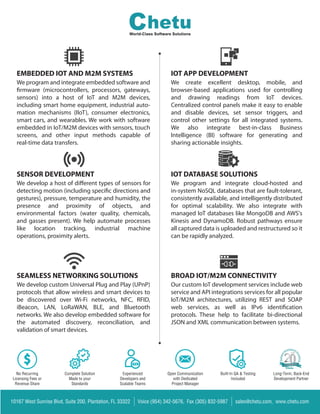 IoT Software Development Services | Chetu | PDF