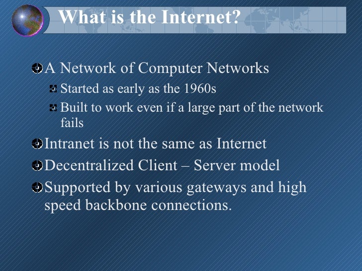 Internet Presentation