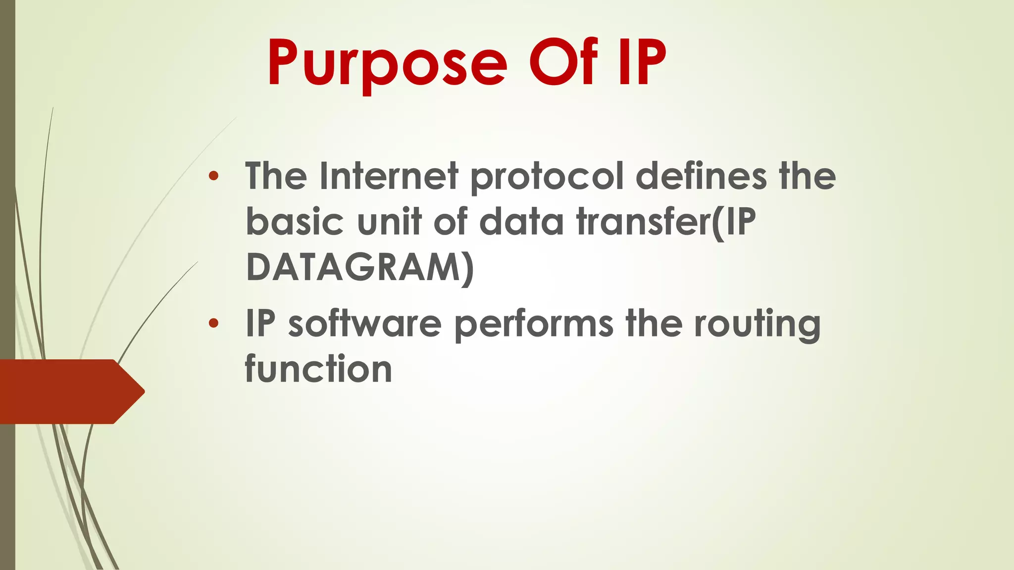 Internet protocol | PPTX