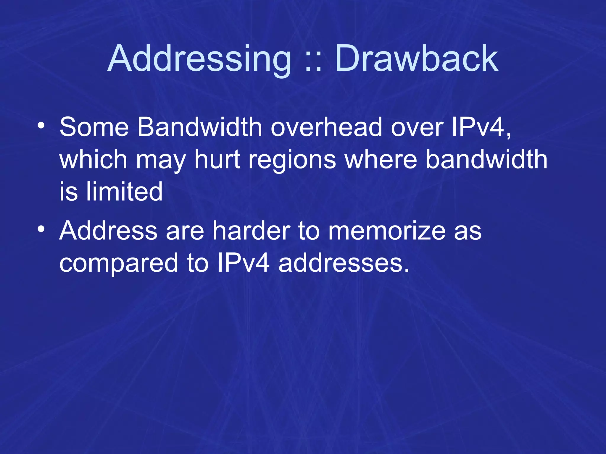 Internet Protocol Version 6 Ppt