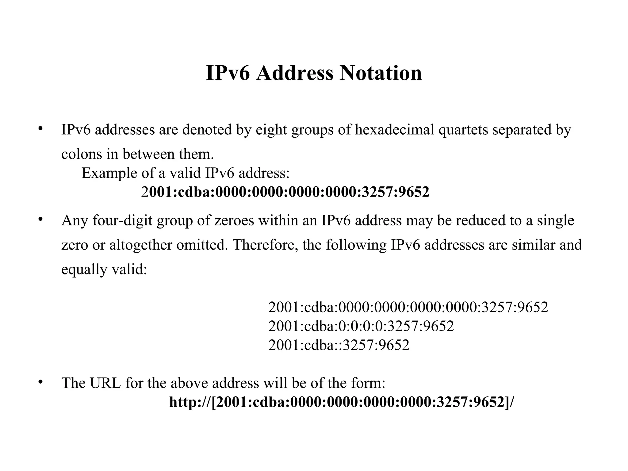 Internet Protocol Version 6 By Suvo 2002 Ppt