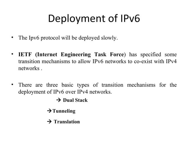 Internet Protocol Version 6 By Suvo 2002 Ppt