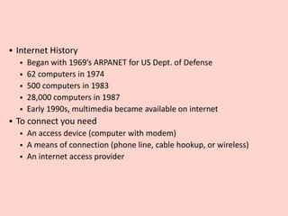 Internet - PTIK.pptx | Computer Networking | Computing