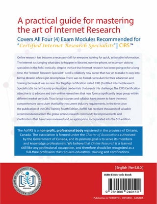 Internet Research Training Guide 5th Edition Course Outline | PDF