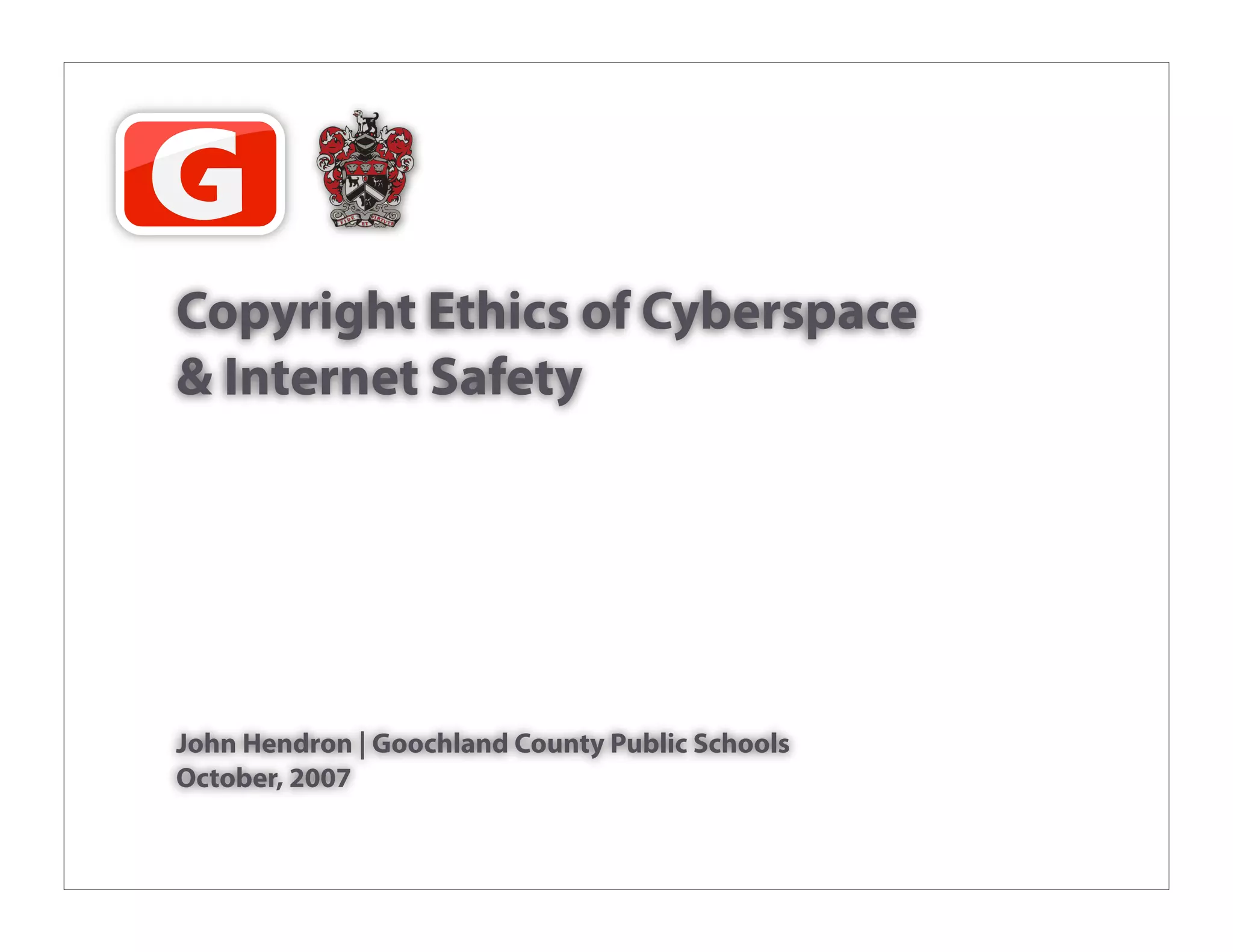 Internet Safety - Cyberspace Ethics | PDF