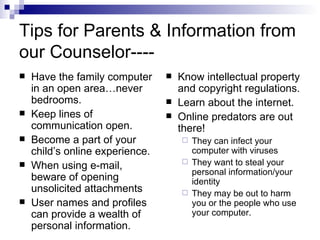 Internet Safety for Your Child | PPT
