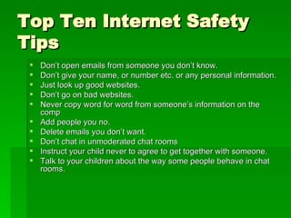 Internet Safety Presentation | PPT