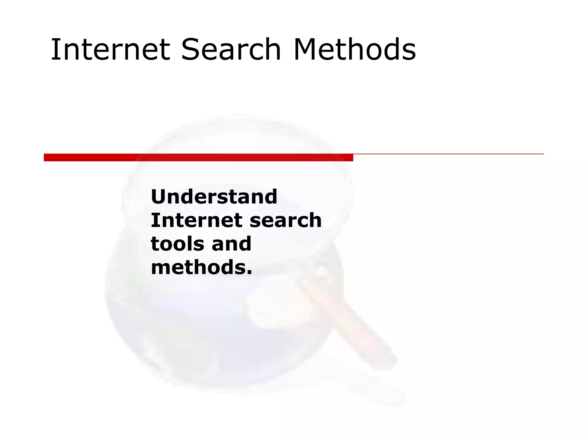 Internet search-methods | PPT