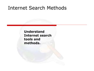 Internet search-methods | PPT