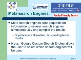 Internet Search Tools | PPT