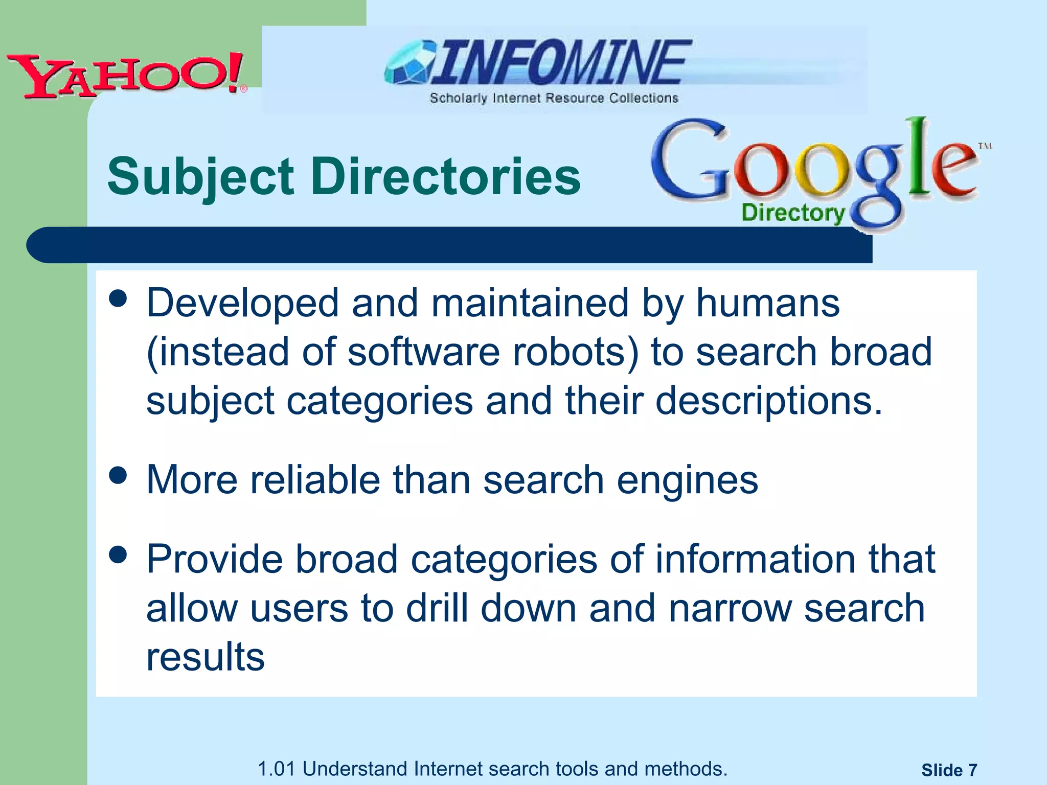 Internet search-tools | PPT
